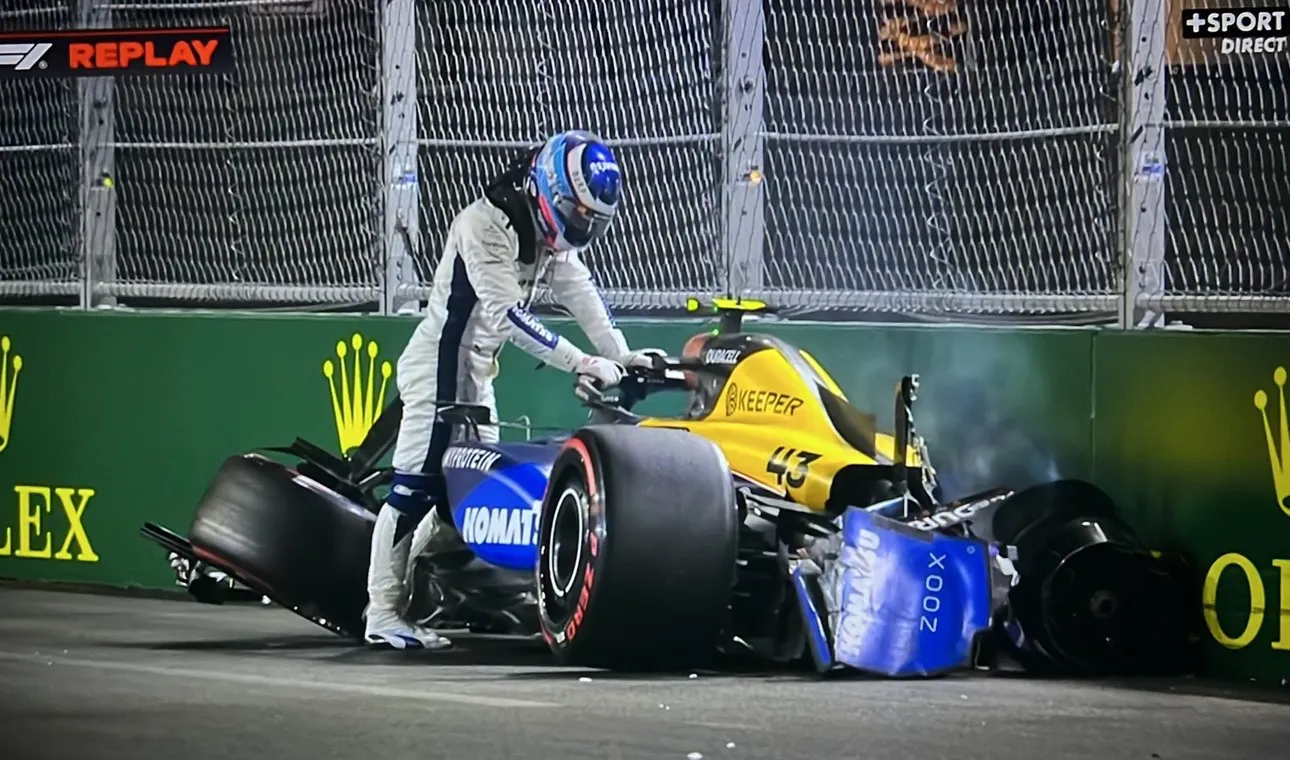 COLAPINTO SUFRIÓ UN DURO ACCIDENTE DURANTE LA CLASIFICACIÓN