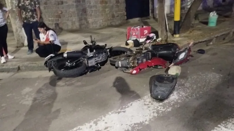 UN MOTOCICLISTA FUE TRASLADADO CON FRACTURAS EN HOMBRO Y CLAVÍCULA